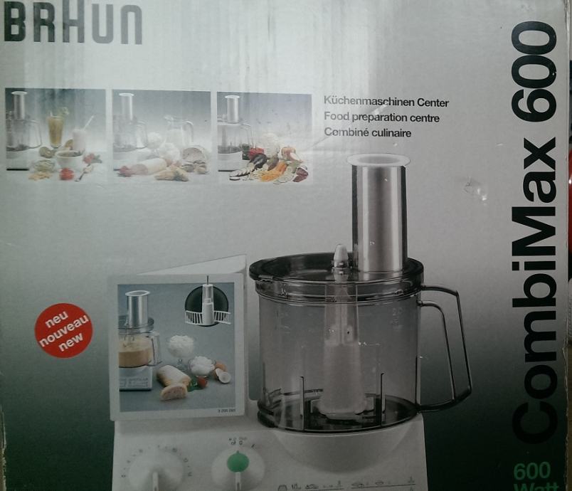 Podpuno novi Braun CombiMax K 600 - kuhinjski aparat za voće o povrće