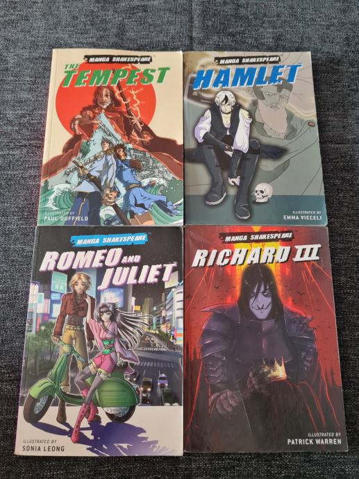 LOT Manga Shakespeare: Hamlet/Tempest/Romeo and Juliet/Richard III