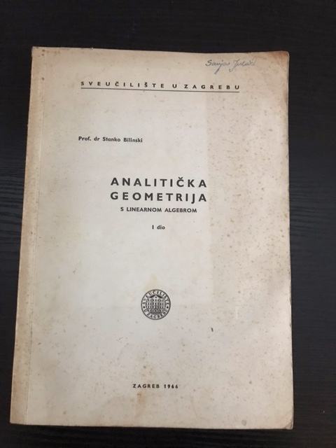 ANALITIČKA GEOMETRIJA I 1966
