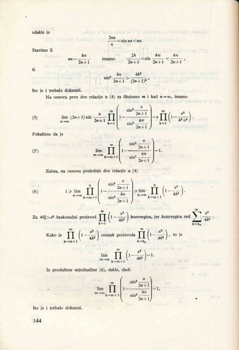 Matematička analiza 2 : redovi / Budimir Zarić