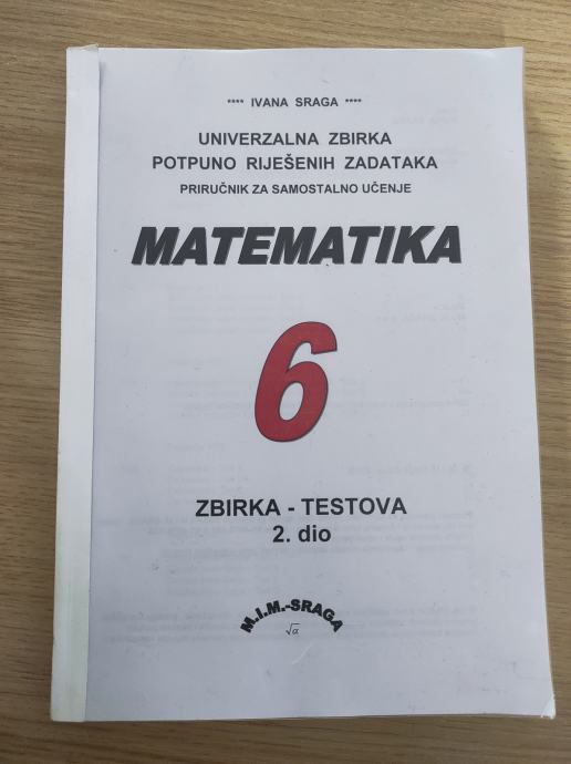 Matematika 6, Zbirka testova 2. dio