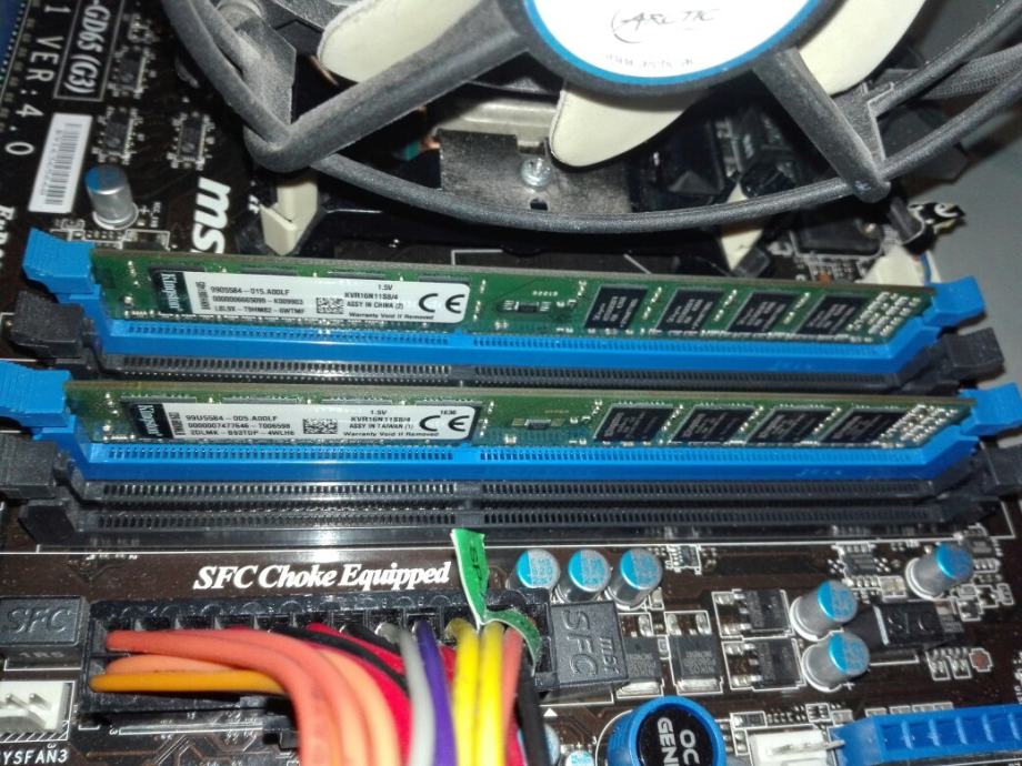 Socket 1155 combo, matična+cpu+cooler+ram