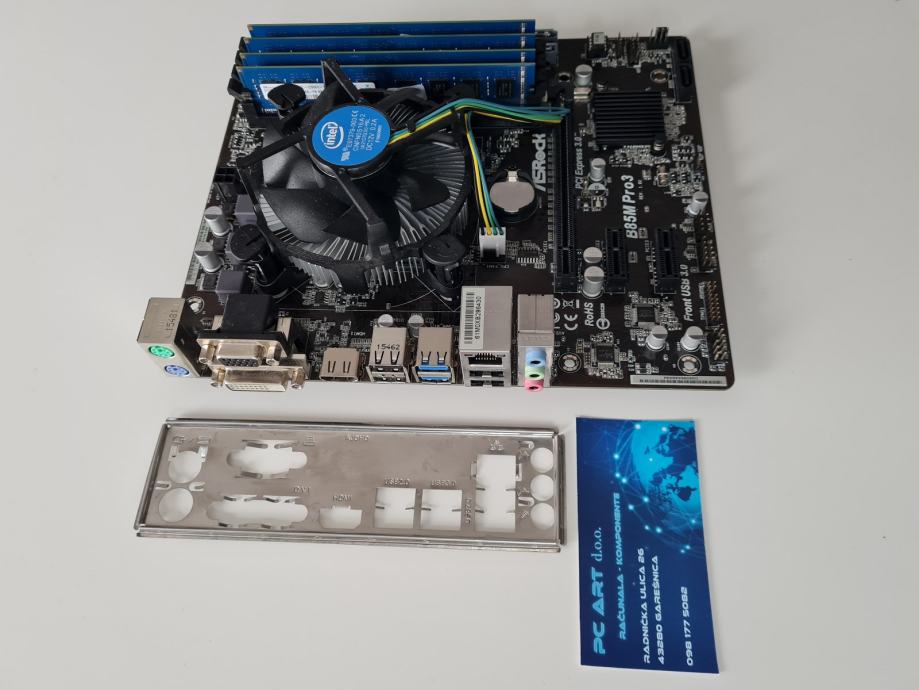 ASRock B85M Pro3 + i7 4790S + 4GB/8GB/16GB/32GB RAM - Račun/R1/Jamstvo