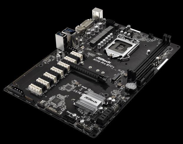 Mining board ASRock H110 Pro BTC+