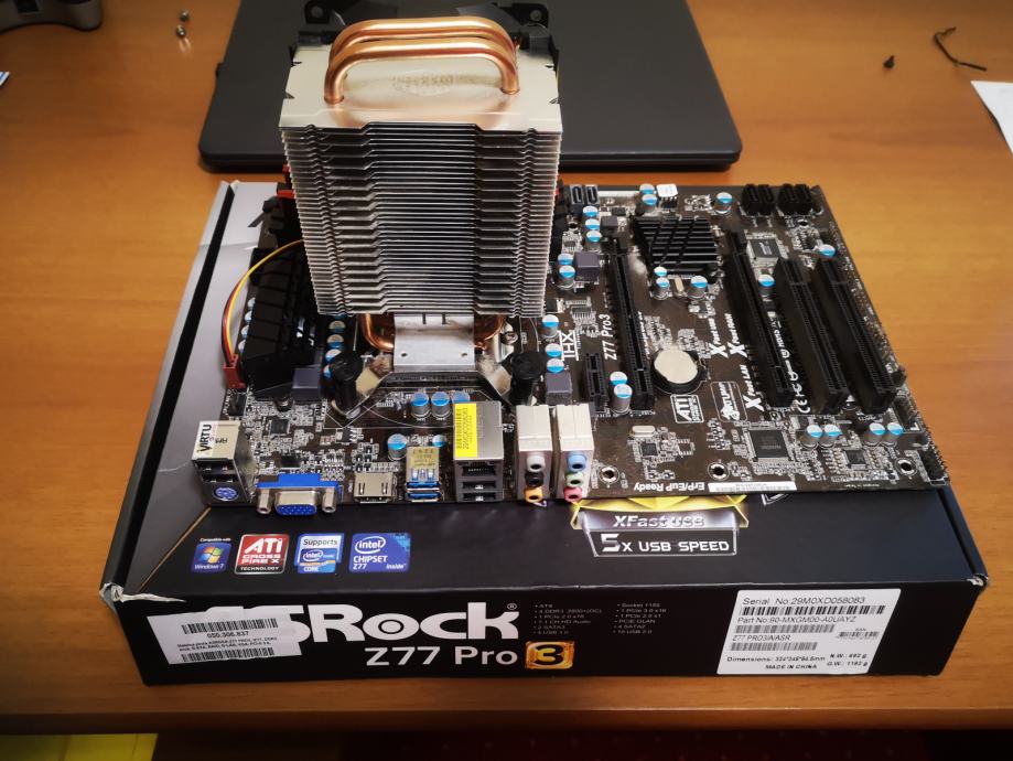 ASRock Z77 Pro 3 + Intel i7 3770K + 16 GB DDR3