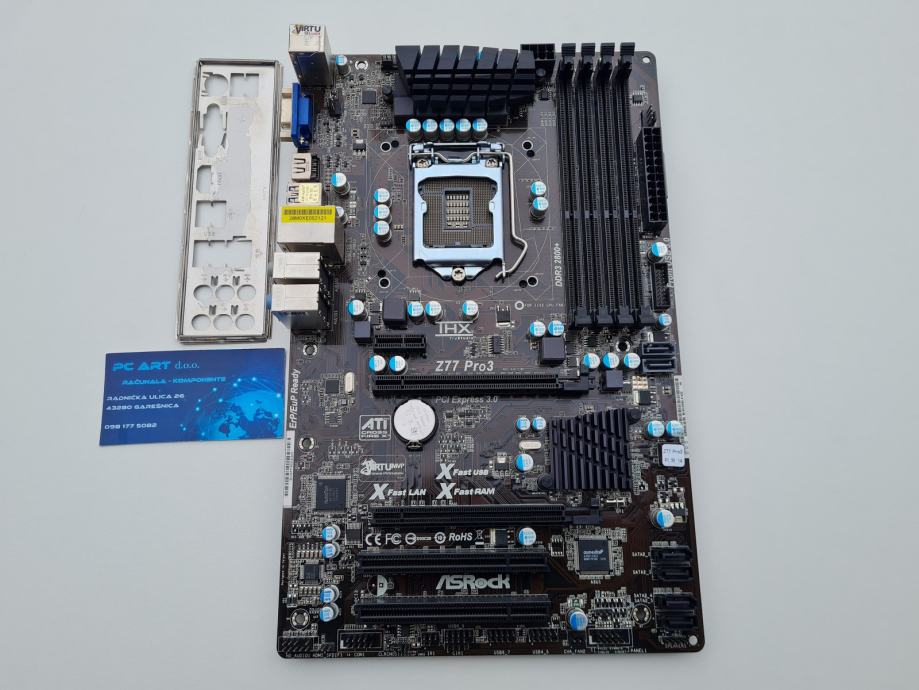 ASRock Z77-Pro 3, Intel Z77, Socket 1155 - Račun / R1 / Jamstvo
