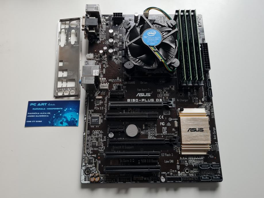 ASUS B150-PLUS D3 + i5 6600 + 4GB/8GB/16GB/32GB DDR3 - Račun / R1