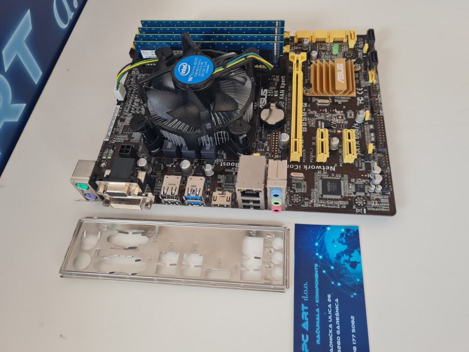 ASUS B85M-G + i7 4790 + 4GB/8GB/16GB/32GB RAM - Račun / R1 / Jamstvo