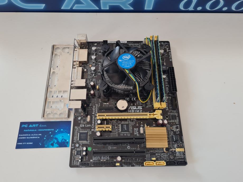 ASUS H81M2 + G3420 + 4GB / 8GB / 16GB RAM - Račun / R1 / Jamstvo