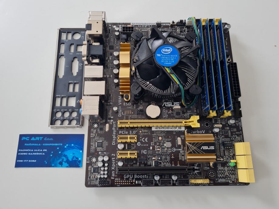ASUS H87M-PRO + i5 4670K + 4GB/8GB/16GB/32GB RAM - Račun/R1/Jamstvo