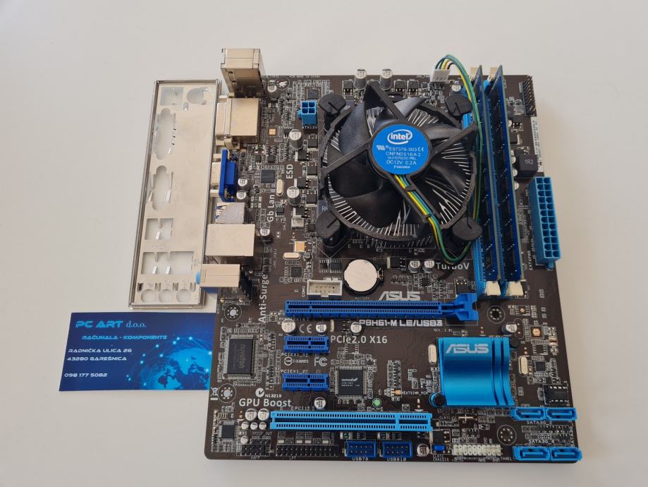 ASUS P8H61-M LE/USB3 + i5 3450 + 4GB/8GB/16GB RAM - Račun/R1 / Jamstvo