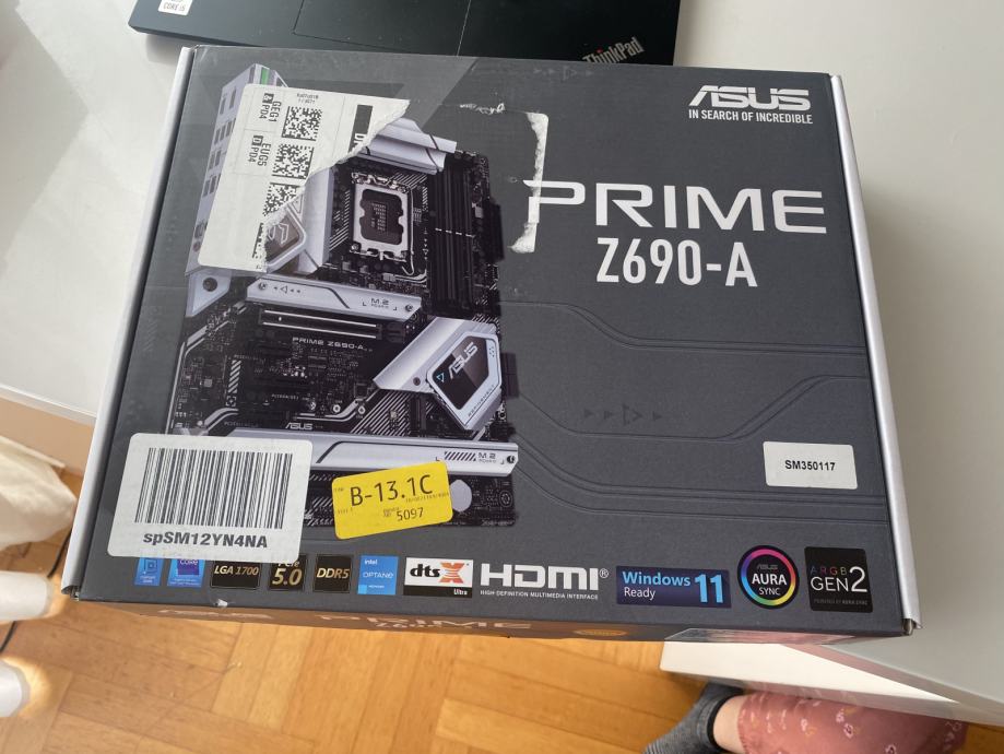 Asus Prime Z690-A za 12th gen Intel CPU LGA1700