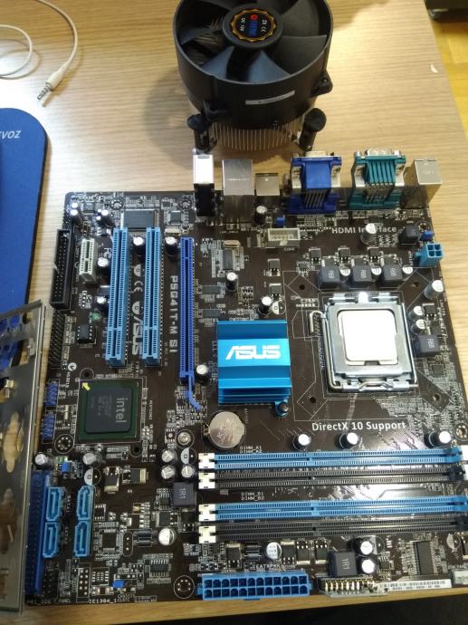 Asus PSG41T-M SI DDR3 LGA 775 + Intel Celeron E3500 + I/O shield