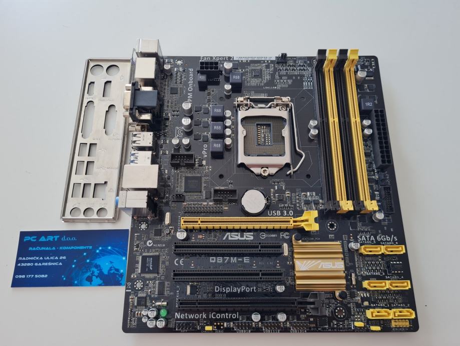 ASUS Q87M-E, Intel Q87, Socket 1150 - Račun / R1 / Jamstvo