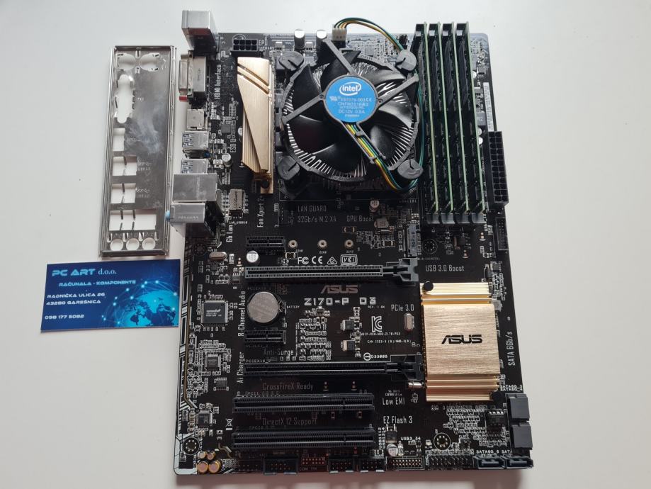 ASUS Z170-P D3 + i7 6700K + 4GB/8GB/16GB/32GB DDR3 - Račun / R1