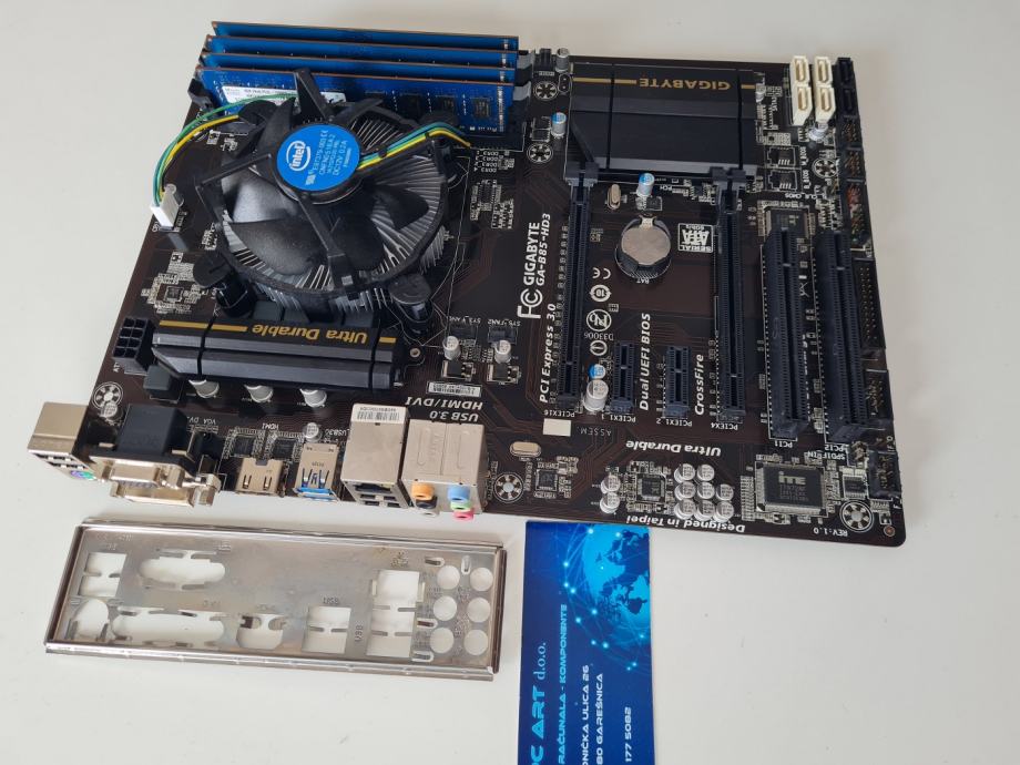 Gigabyte GA-B85-HD3 + Xeon (i7 4790) + 4/8/16/32GB RAM - Račun/ R1