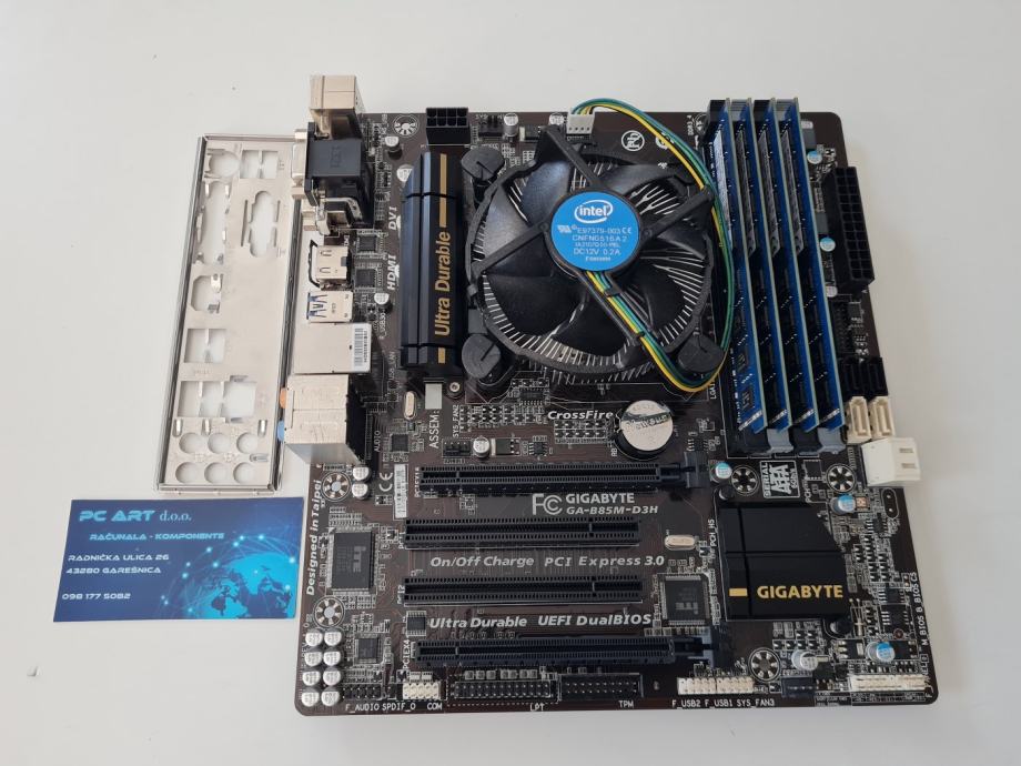 Gigabyte GA- B85M-D3H + Xeon (i7 4790) + 4GB/8GB/16GB/32GB RAM - R1