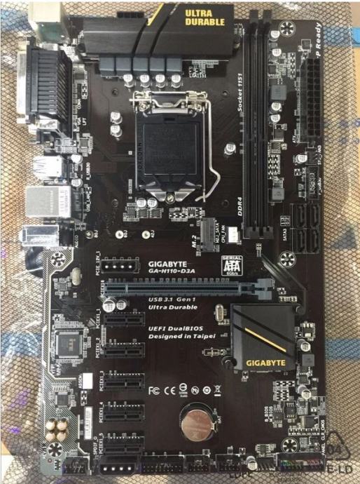 GIGABYTE GA-H110-D3A DDR4 Chipset H110 Socket Intel 1151 matična