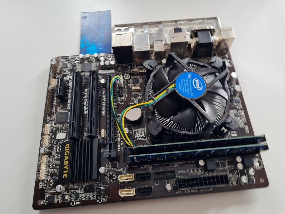 Gigabyte GA-H81M-HD3 + G3420 + 4GB/8GB/16GB RAM - Račun/R1 / Jamstvo