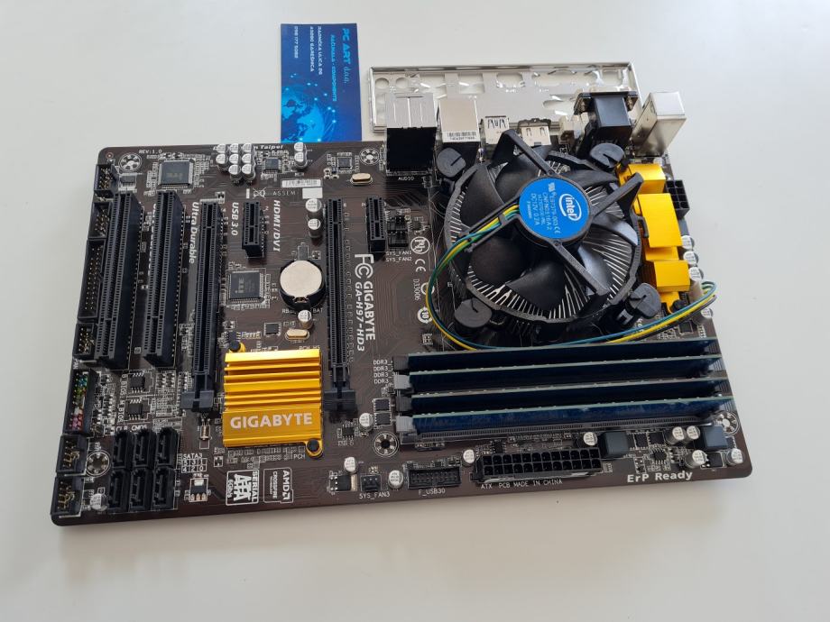 Gigabyte GA-H97-HD3 + i7 4790 + 4GB/8GB/16GB/32GB RAM - Račun / R1