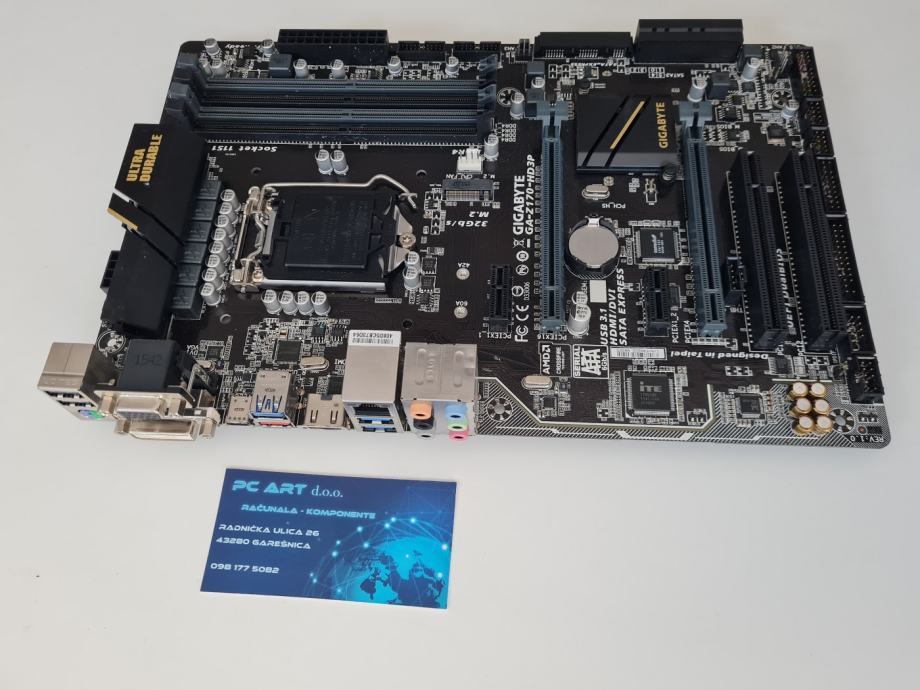 Gigabyte GA-Z170-HD3P, Intel Z170, Socket 1151 - Račun / R1 / Jamstvo