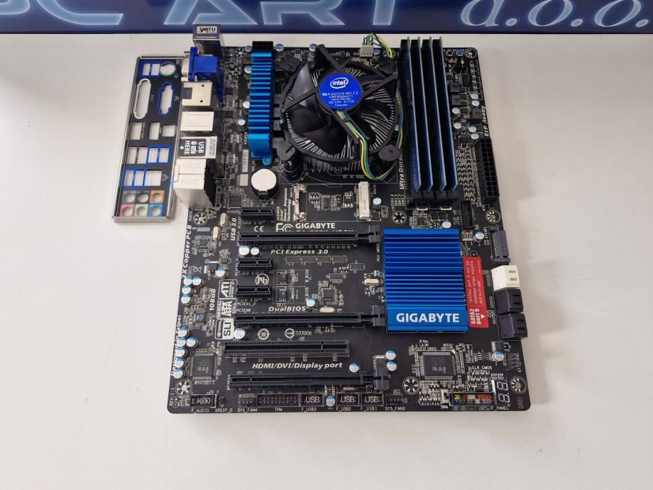 Gigabyte GA-Z77X-UD3H + i7 3770 + 4GB/8GB/16GB/32GB RAM - Račun / R1