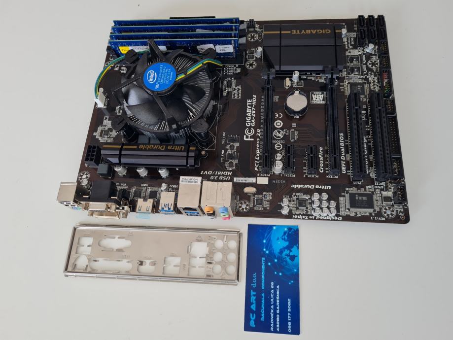 Gigabyte GA-Z87-HD3 + G3250 + 4GB/8GB/16GB/32GB RAM - Račun / R1