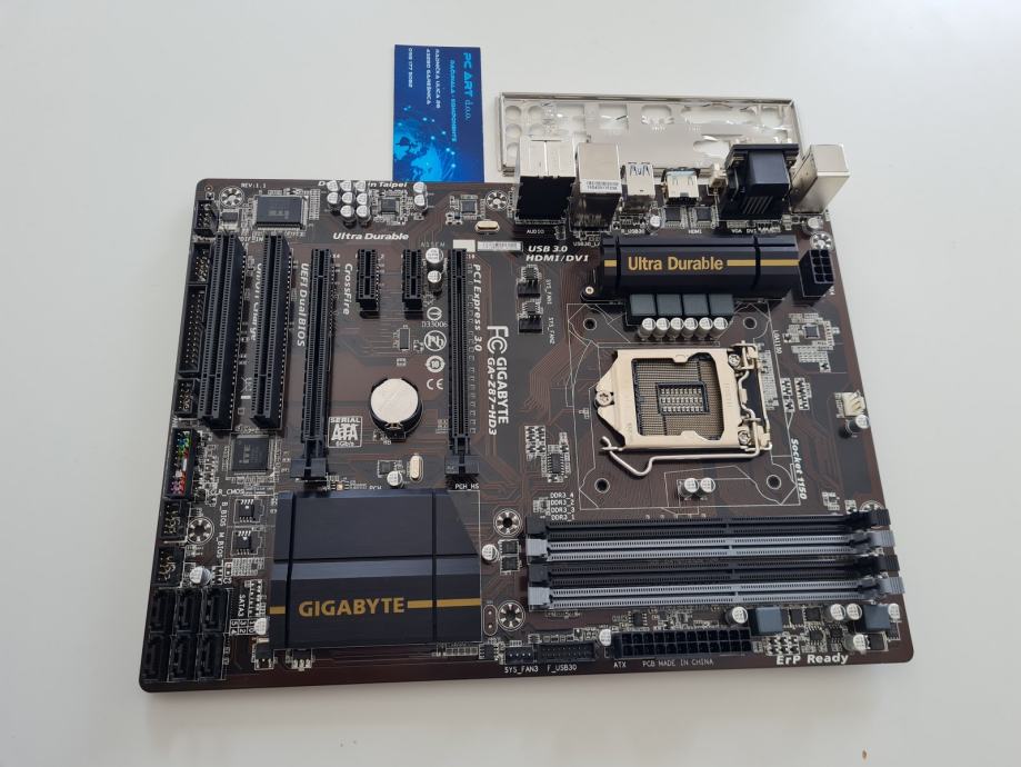 Gigabyte GA-Z87-HD3 , Intel Z87, Socket 1150 - Račun / R1 / Jamstvo