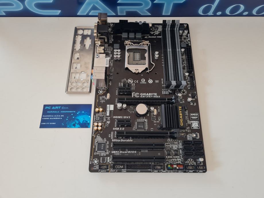 Gigabyte GA-Z97-HD3, Intel Z97, Socket 1150 - Račun / R1 / Jamstvo