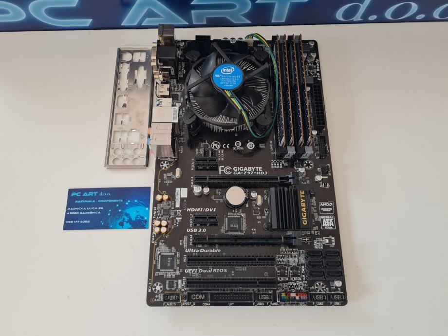Gigabyte GA-Z97P-HD3 + i7 4790 + 4/8/16/32GB RAM - Račun/R1 / Jamstvo