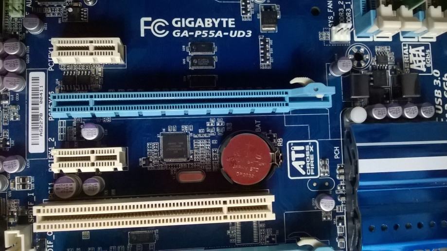 Matična Gigabyte GA-P55A-UD3, 1156, Intel Core i5-660, 4G DDR3