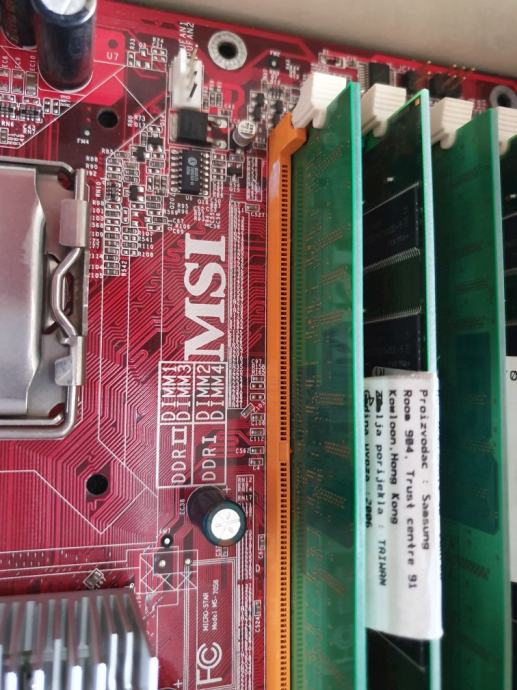 Matična ploča, procesor, ram memorija i hdd