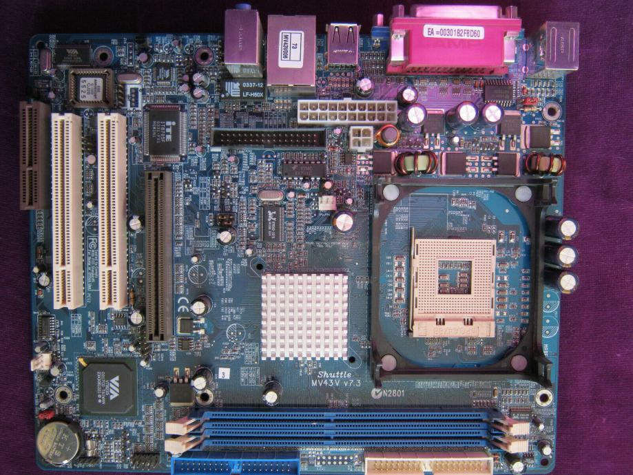 Matična ploča Shuttle MV43V v7.3, soc. 478