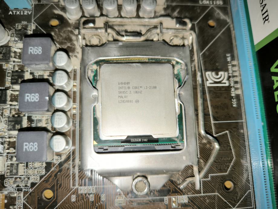 Matična + procesor + ram Intel i3-2100 RAM 8GB