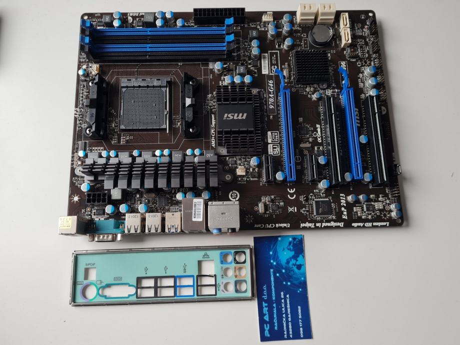MSI 970A-G46, AMD 970, Socket AM3, AM3+ - Račun / R1 / Jamstvo