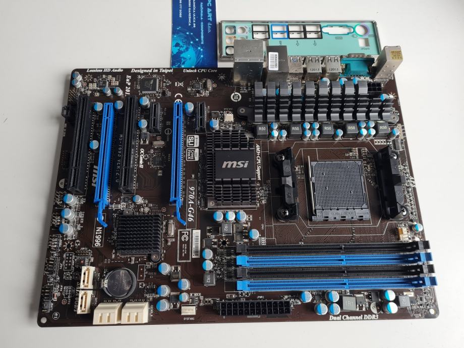 MSI 970A-G46, AMD 970, Socket AM3, AM3+ - Račun / R1 / Jamstvo
