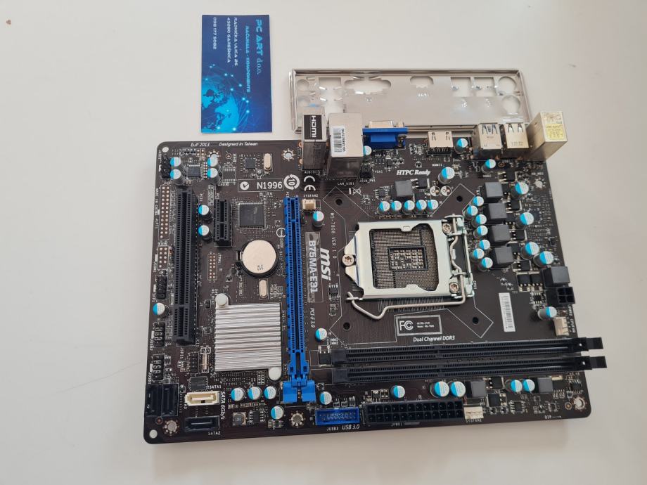 MSI B75MA-E31, Intel B75, Socket 1155 - Račun / R1 / Jamstvo