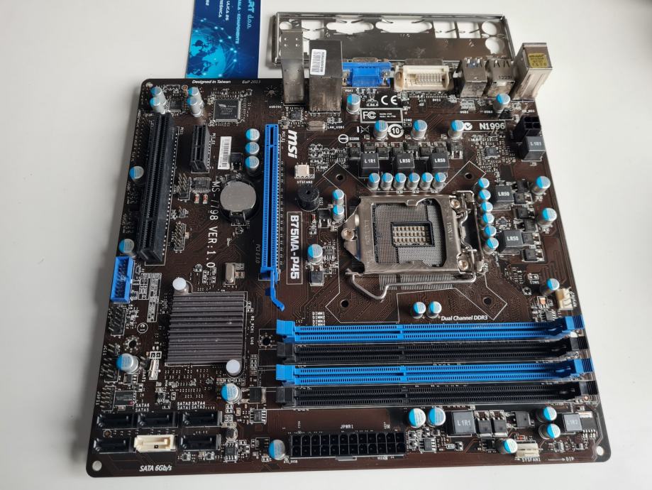 MSI B75MA-P45, Intel B75, Socket 1155 - Račun / R1 / Jamstvo