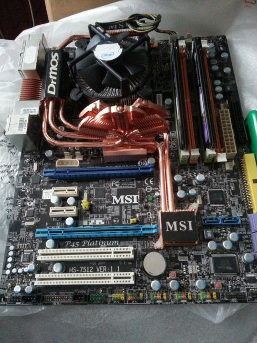 MSI P45 Platinum + Q6600 sa hladnjakom