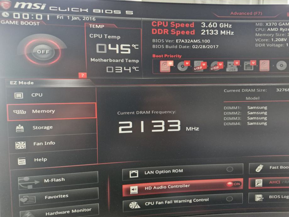 MSI X370 GAMING PRO CARBON, Socket AM4, DDR4 RAM