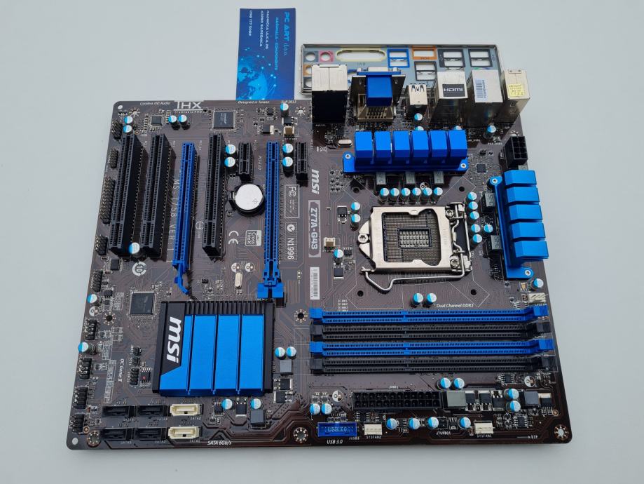 MSI Z77A-G43, Intel Z77, Socket 1155 - Račun / R1 / Jamstvo