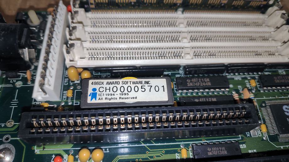 Retro matična ploča CHICONY CH-471A Socket 3 ispravna + proc 486DX2-66