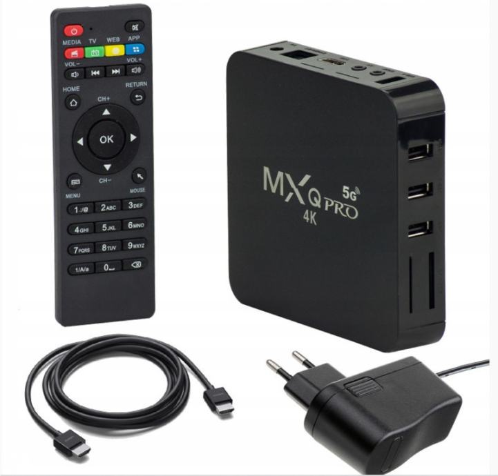 ANDROID IPTV-TV BOX 4K Q RAM 8GB