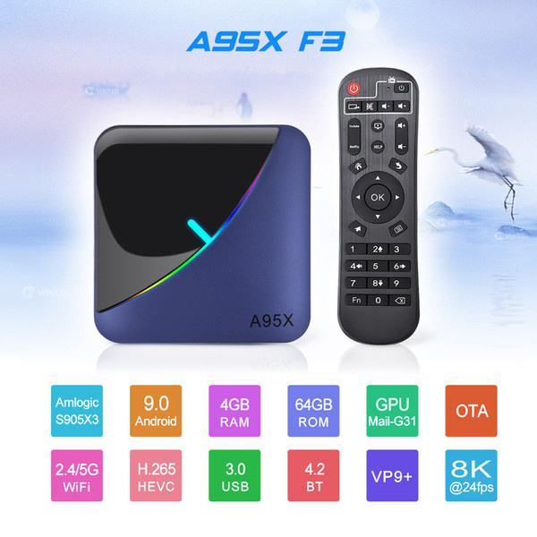 Android TV-box A95X F3 RGB, 9.0 OS, 4Gb+32 Gb, novi, zapak., 550kn.
