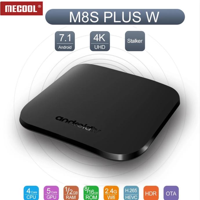 Android TV box Meecool M8S plus W - quad core S905W 2+16GB