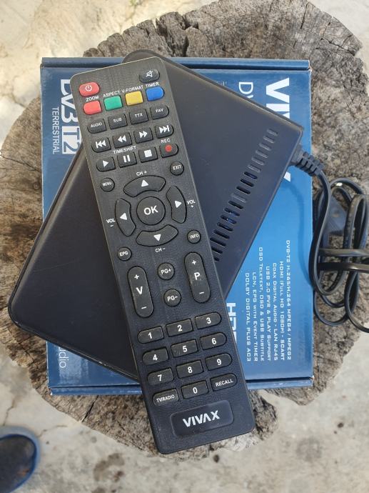 DVB-T2 HEVC H.265 Vivax 182 digitalni prijemnik TV signala