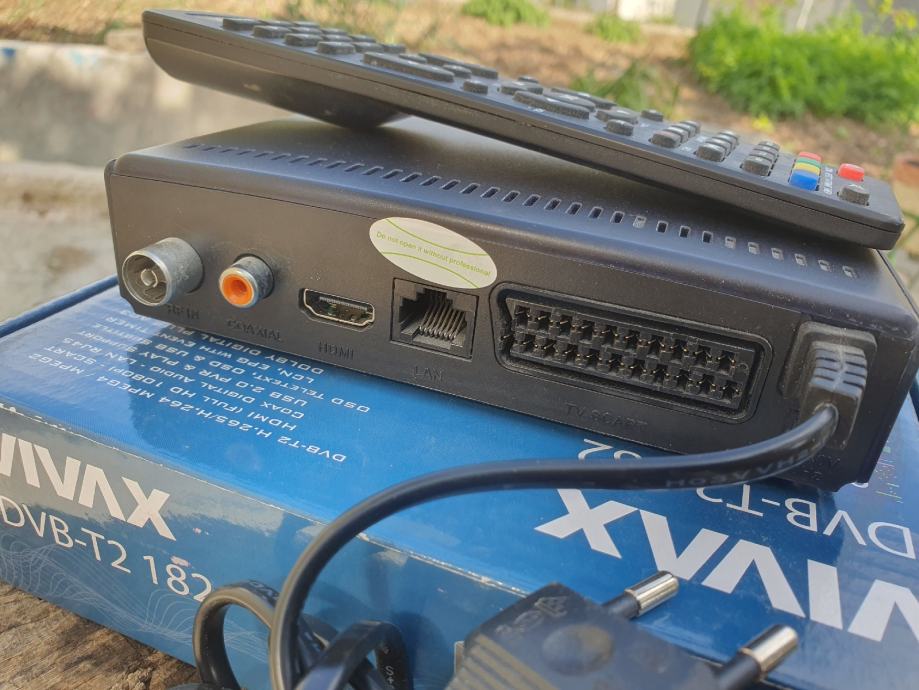 DVB-T2 HEVC H.265 Vivax 182 digitalni prijemnik TV signala