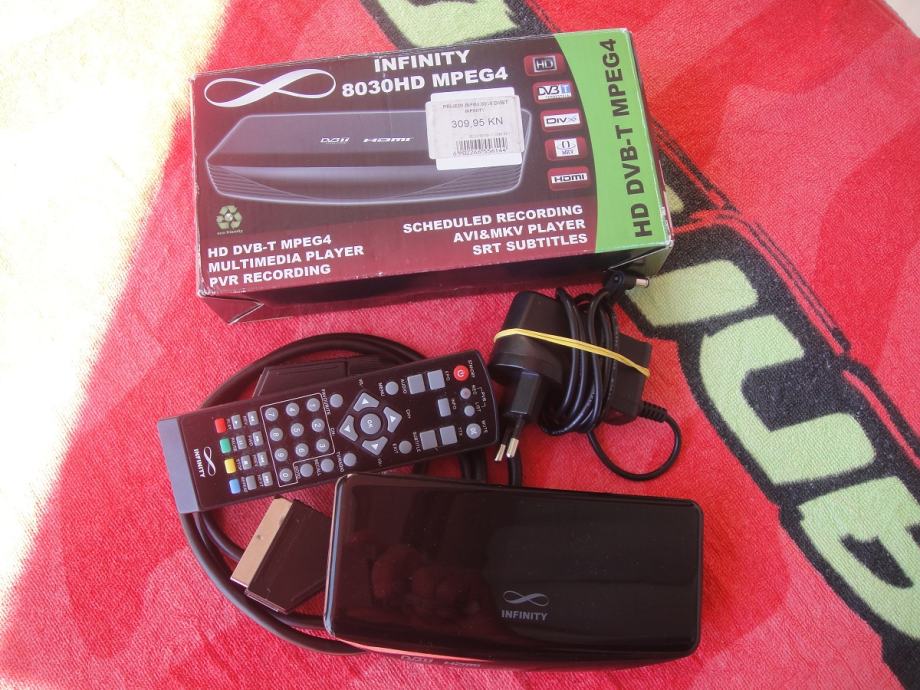 Infinity 8030HD MPEG4, PVR, multimedia center + poklon