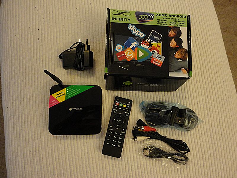 Infinity XBMC android TV box quad core