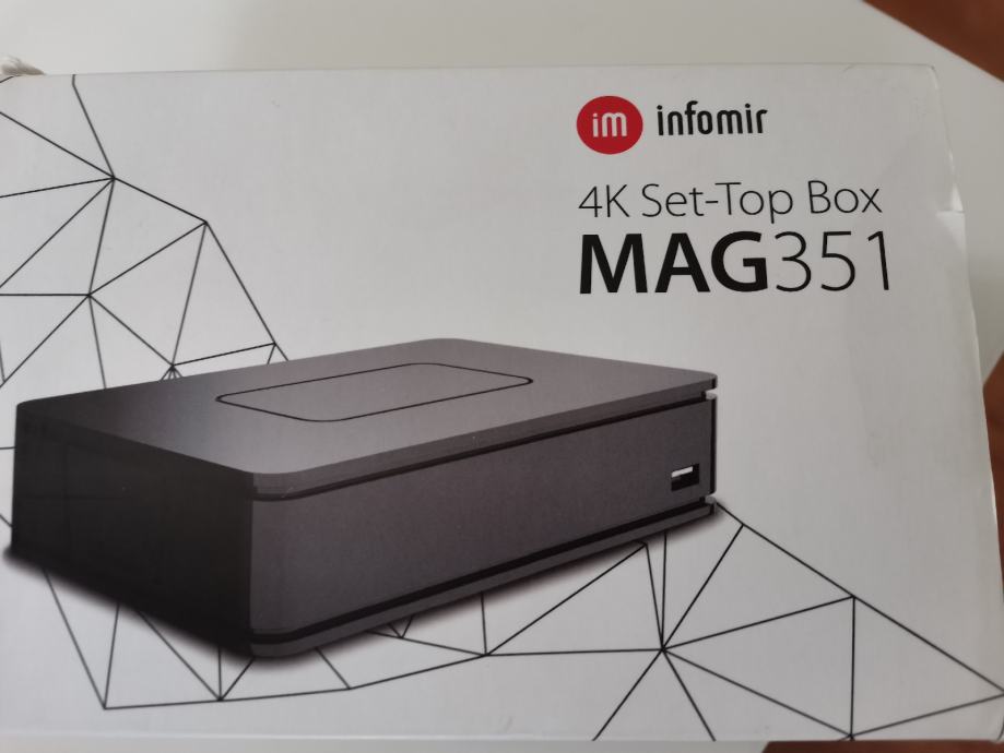 Mag 351 4k set top box